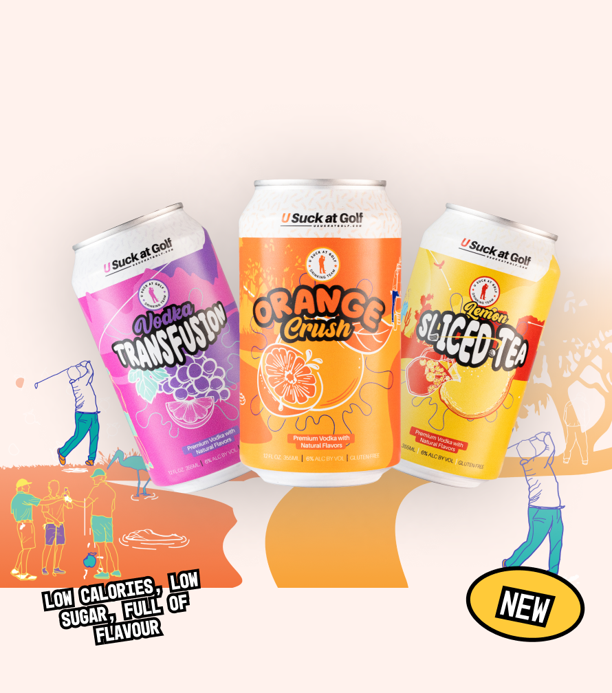 Drink.USuckAtGolf – Classic Golf Cocktails, Canned to Crush – Drinks.USAG