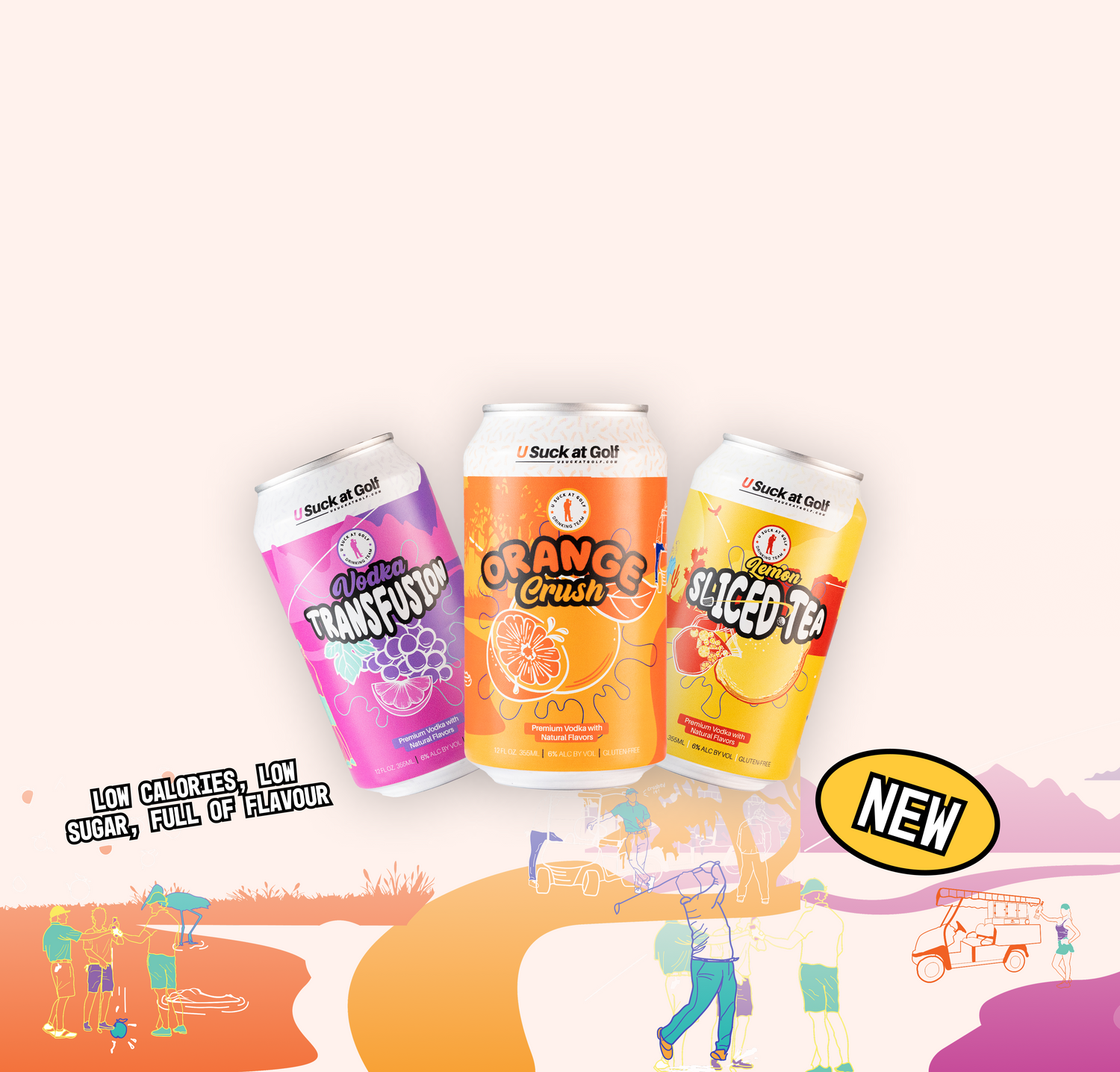 Drink.USuckAtGolf – Classic Golf Cocktails, Canned to Crush – Drinks.USAG